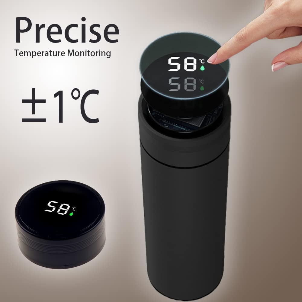 Termos, SMART MC afisaj Led cu ecran tactil, indicator de temperatura ...