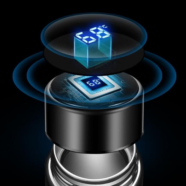Termos, SMART MC afisaj Led cu ecran tactil, indicator de temperatura ...