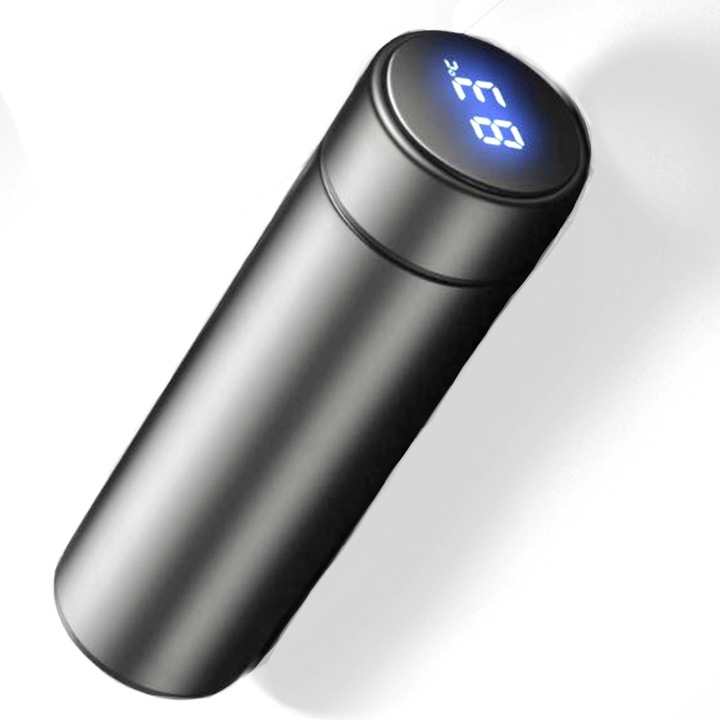 Termos, SMART MC afisaj Led cu ecran tactil, indicator de temperatura ...