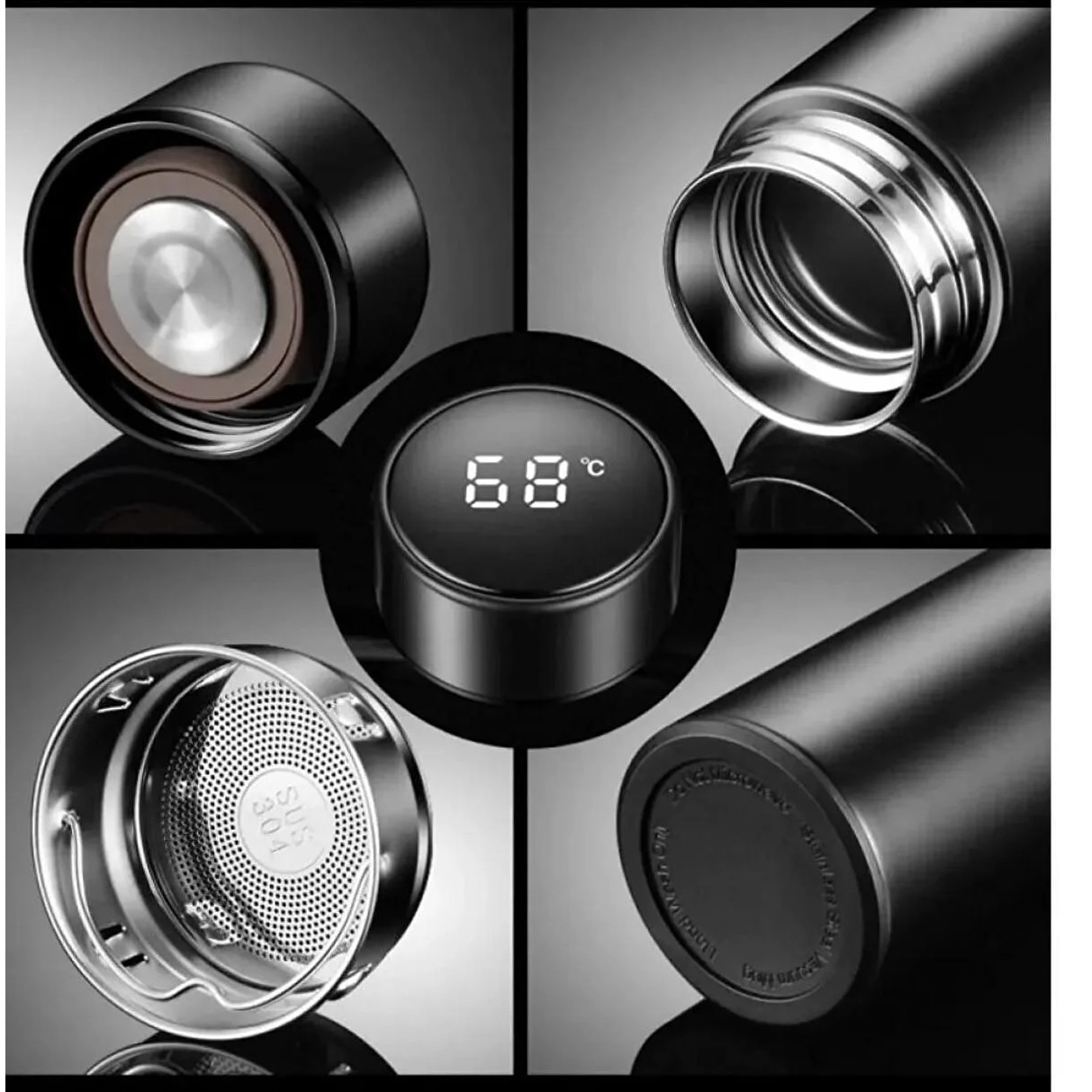 Termos, SMART MC afisaj Led cu ecran tactil, indicator de temperatura ...