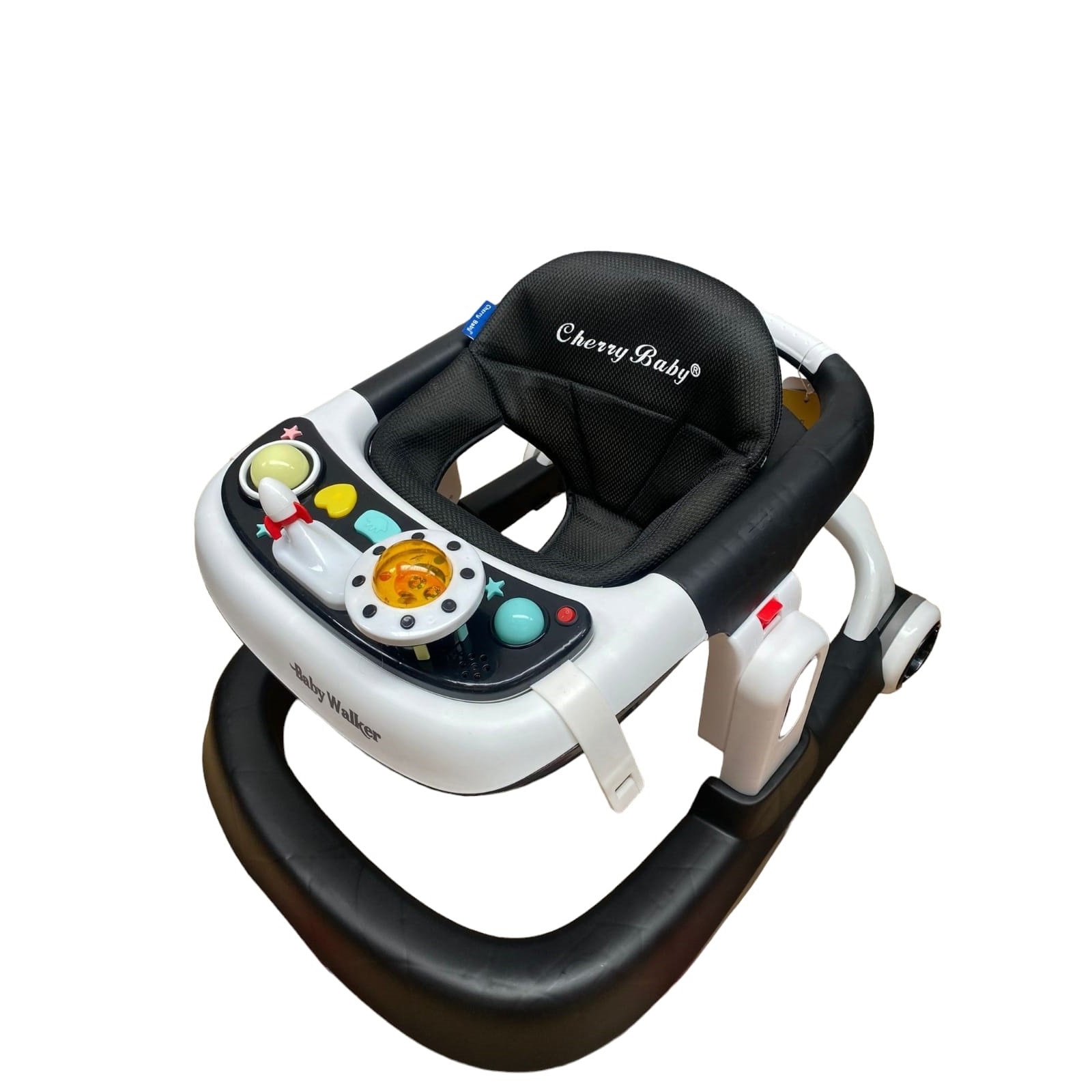 Premergator reglabil pe inaltime, cu roti de silicon, Baby Walker ...