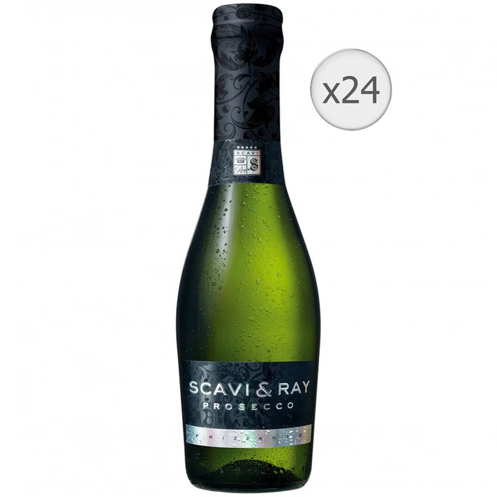 Prosecco Scavi&Ray Frizzante Piccolo, 10,5%, 24x0.20l - eMAG.ro