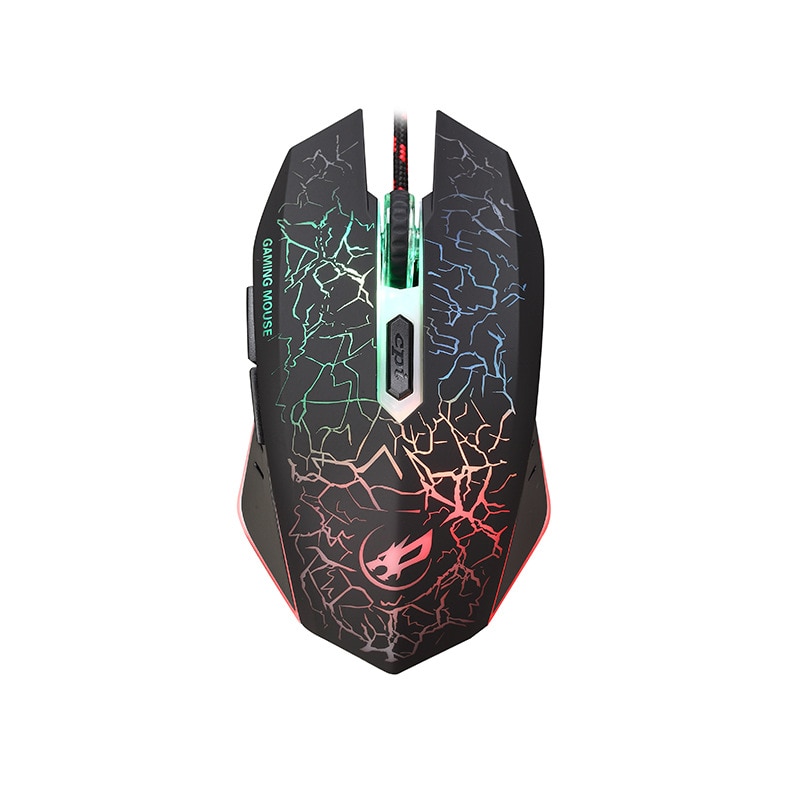 Mouse Gaming RGB MRG MX15, Cu Fir, 6000 DPI, 7 Culori, 7 Butoane, Negru ...