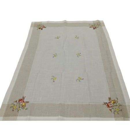 Fata de masa tematica de Paste cu iepurasi din in 150x 220cm- Concept E ...