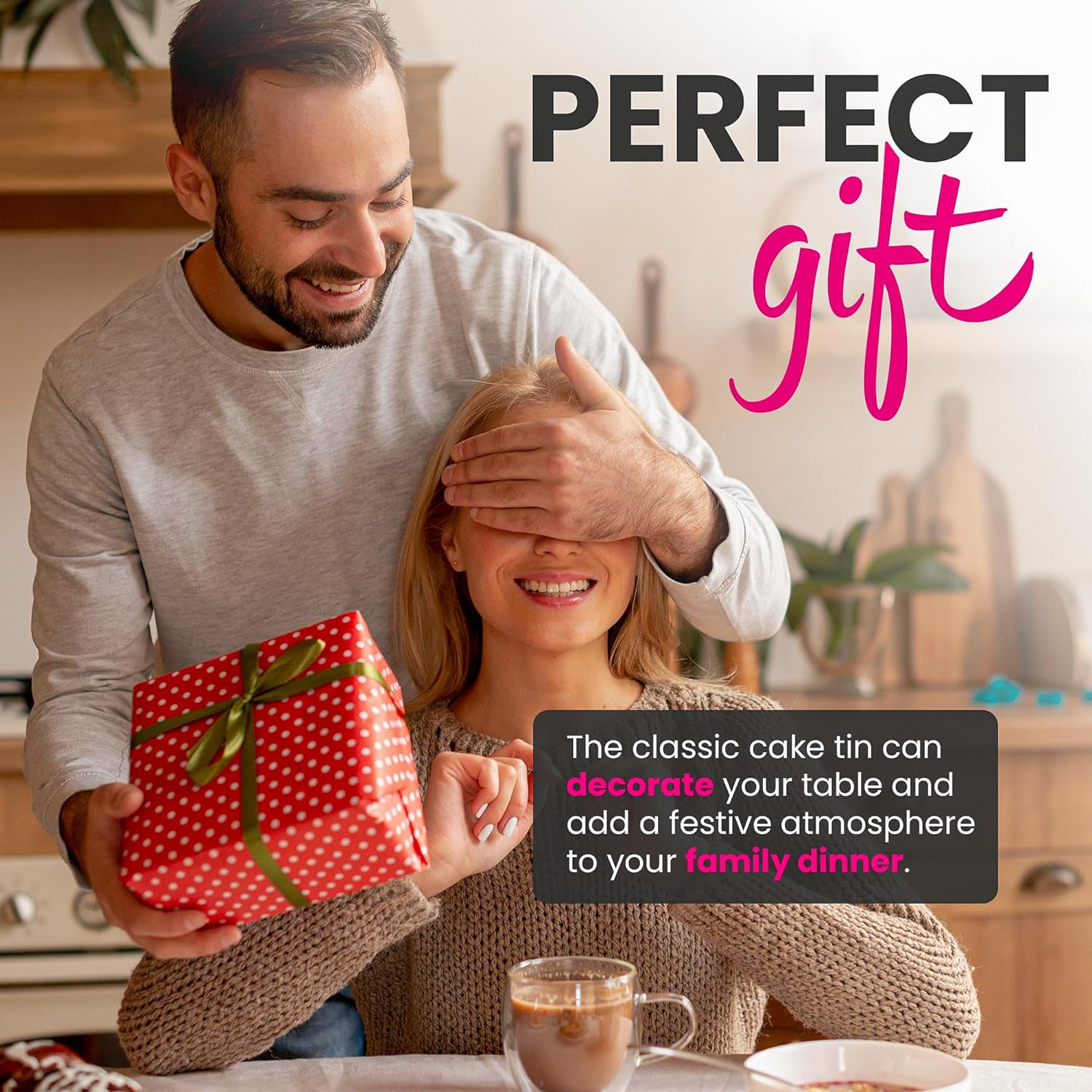 Set 3 tavi pentru Copt, Aurov®, Forma Inima/Rotunda/Patrata, cu Baza ...