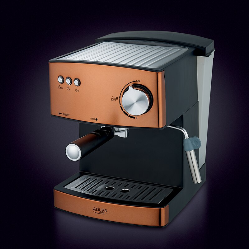 Espressor Adler AD 4404, pompa 15 bari, 1.6 litri - eMAG.ro