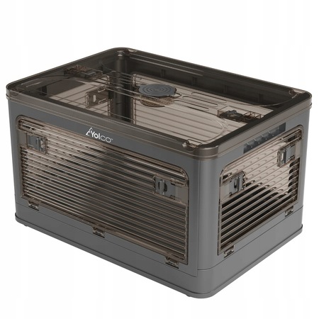 Container pliabil cu capac si manere din, material PP HIPS, Carbon ...