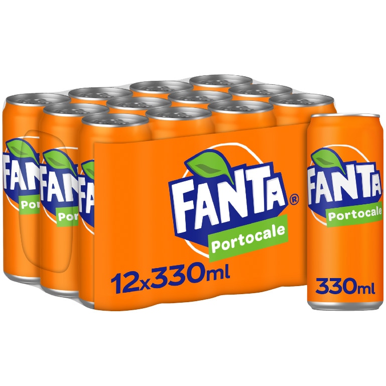 Bautura carbogazoasa Fanta Portocale, Doza 12 x 0.33l - eMAG.ro