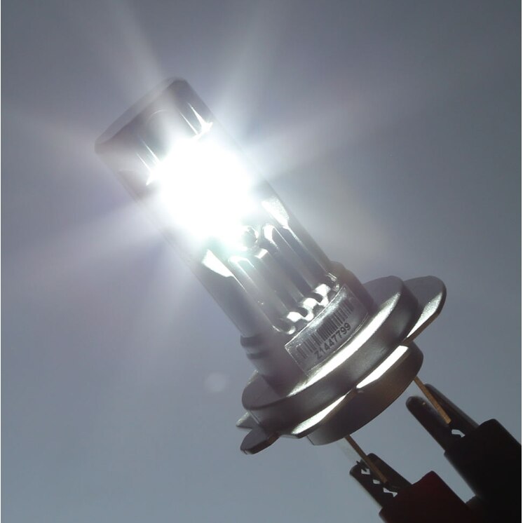 Set 2 becuri auto LED H7 mini, cu ventilator, 180W, 12V, 6000K, BZRSH ...