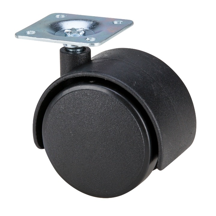 Roata Pivotanta cu Flansa pentru Mobilier, 40mm, Fara frana, sarcina ...