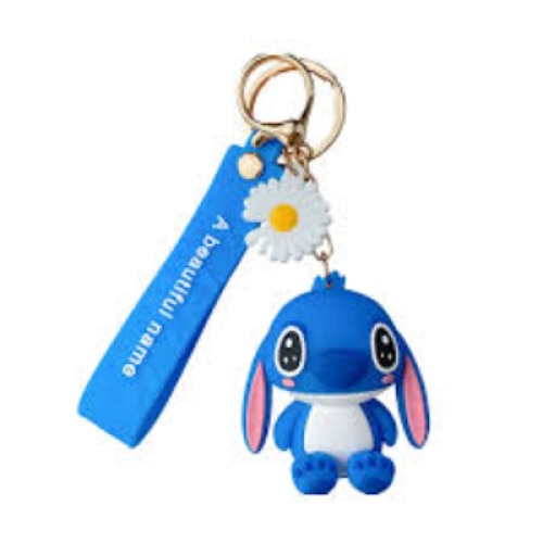 Breloc Stitch Albastru cu accesorii - eMAG.ro