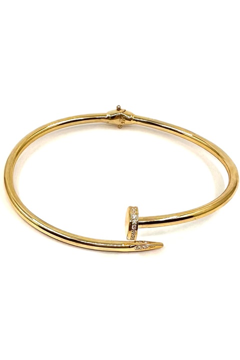 Bratara cui din argint 925 suflat cu aur galben, Agavi - eMAG.ro