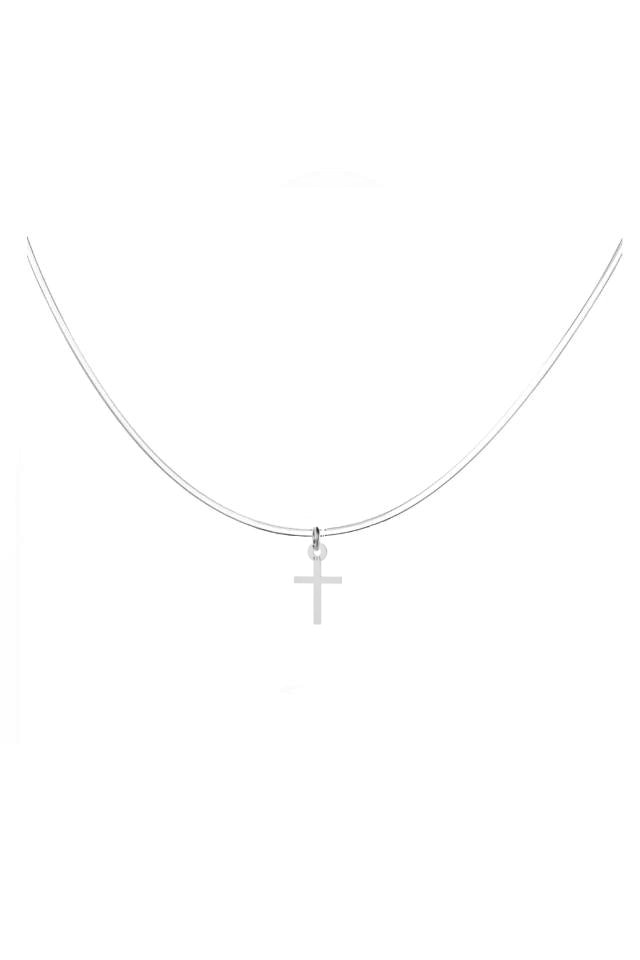 Colier la baza gatului cu fir transparent de silicon si pandantiv in ...