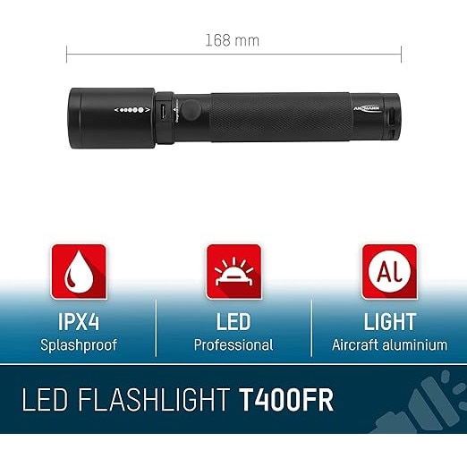 Lanterna Ansmann Future T400FR LED 10W 1000 Lumen - eMAG.ro