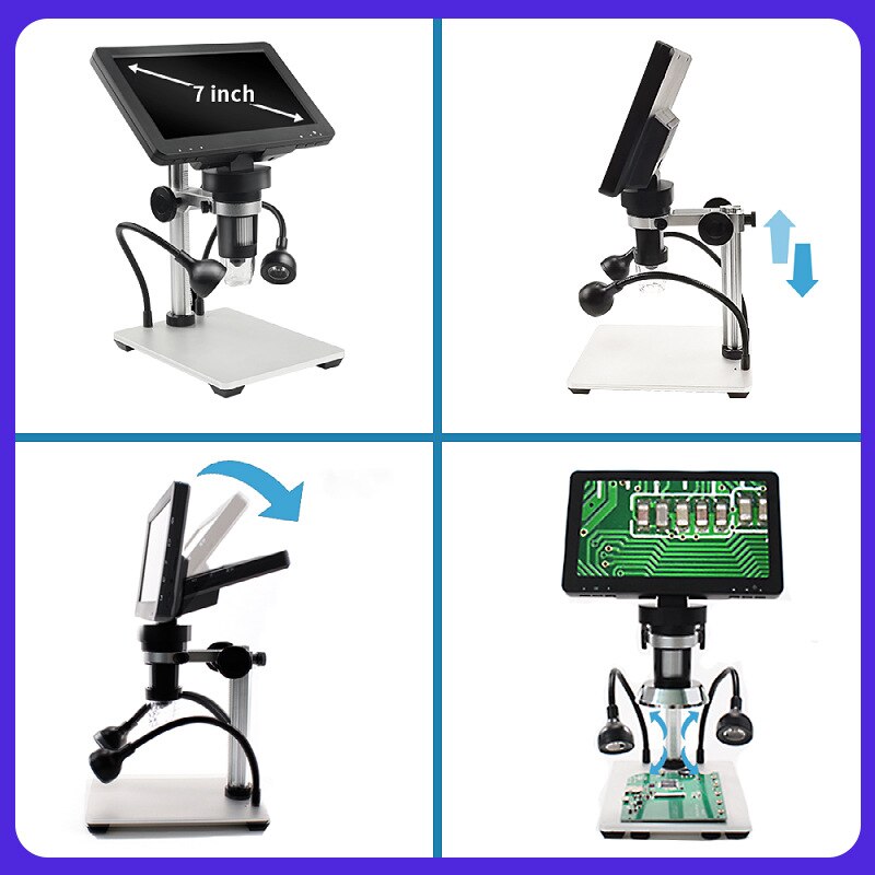 Microscop digital WALALLA, ecran 7 inch, magnificare 10-1200x ...