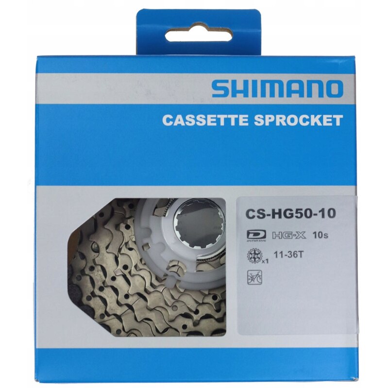 Grup 10 Pinioane, Shimano, HG50, Argintiu - eMAG.ro