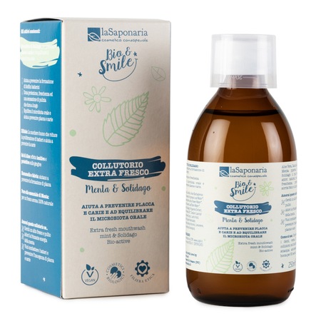 Apa de gura Extra Fresh cu menta si splinuta La Saponaria, 250 ml - eMAG.ro