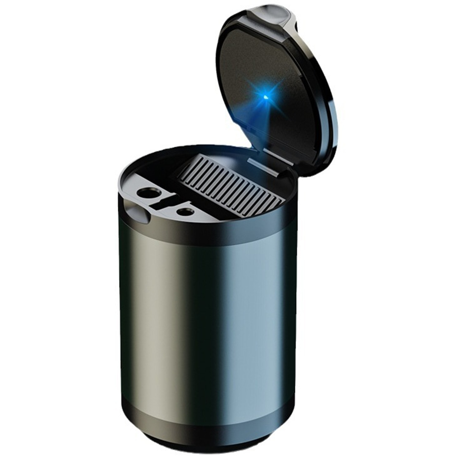 Scrumiera auto Mini Metal, Dauphine, lumina led, detasabila, interior ...