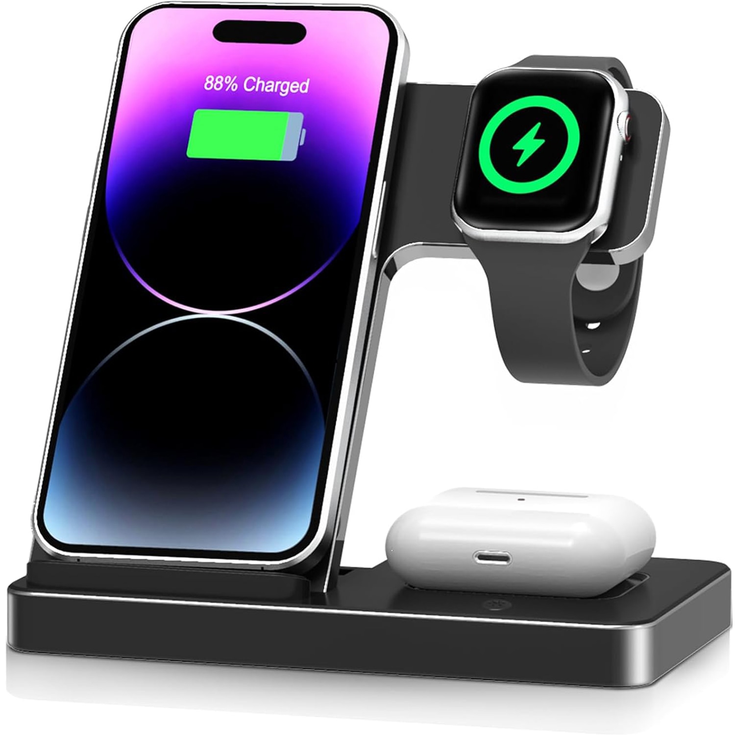 Incarcator wireless fast charger pentru iPhone pliabil, statie ...