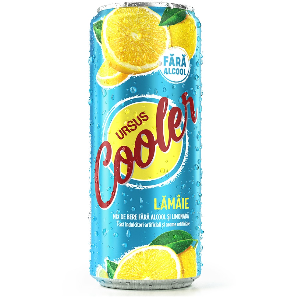 Bere Ursus Cooler cu lamaie, Doza, 24 x 0.33l - eMAG.ro