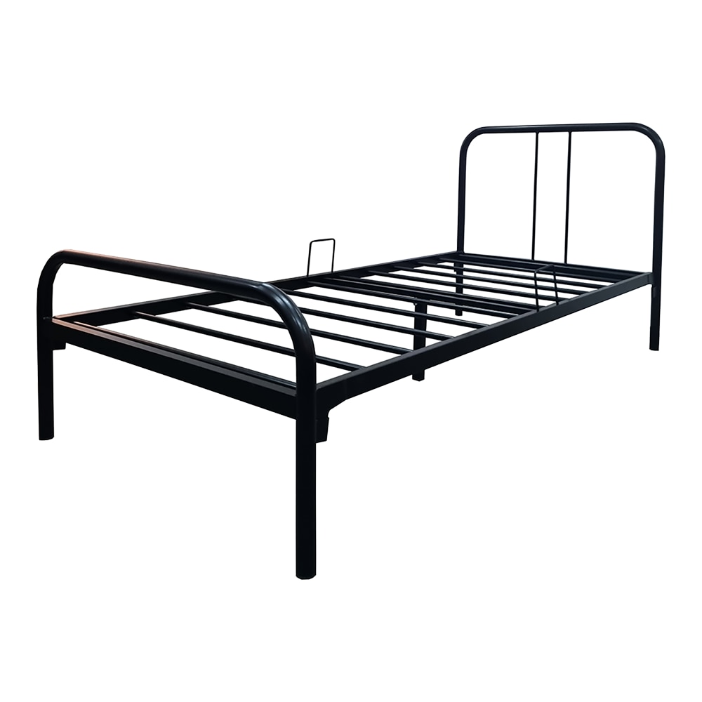 Pat metalic Iancu 5 picioare bare - pentru saltea 900x2000 mm, negru ...