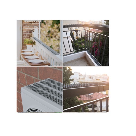 Accesoriu anti-pasari, Gri, 45 x 5 cm, 3 bucati - eMAG.ro