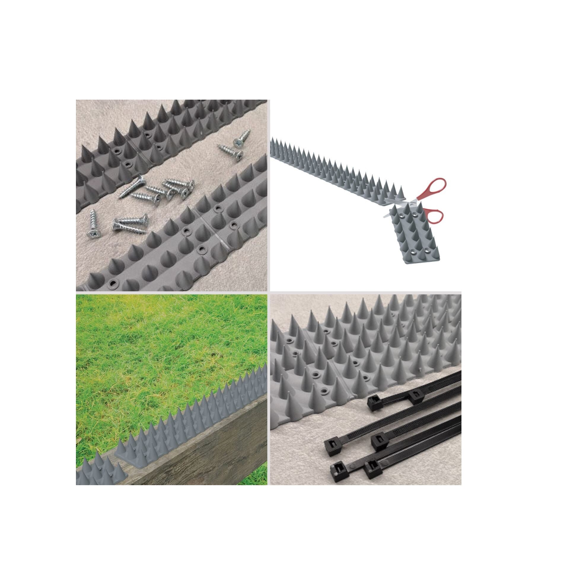 Accesoriu anti-pasari, Gri, 45 x 5 cm, 3 bucati - eMAG.ro