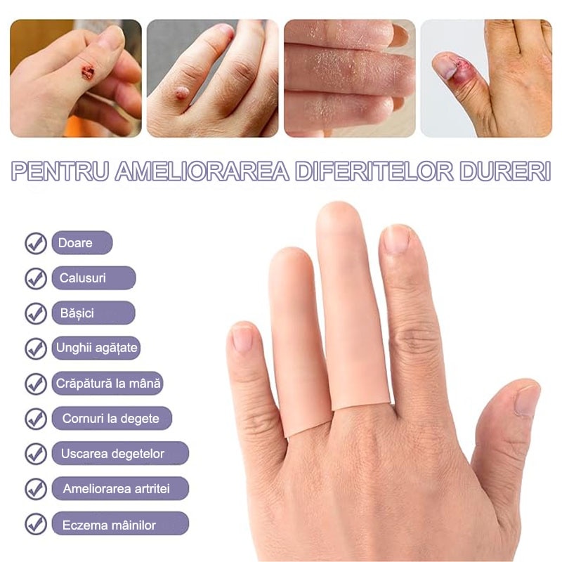 Set 20 Protectie pentru degete cu gel, Rqiurpn, pentru maini crapate ...