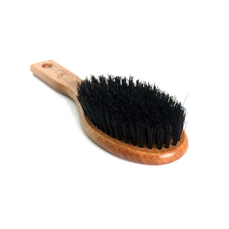 Perie de par ovala, naturala cu peri de mistret, 10 randuri, 21.5cm ...