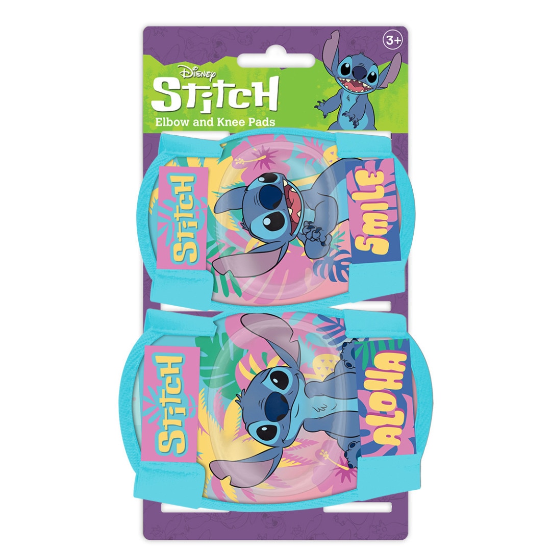 Set 4 protectii pentru copii, Seven, Stitch, genunchi si coate, nylon ...