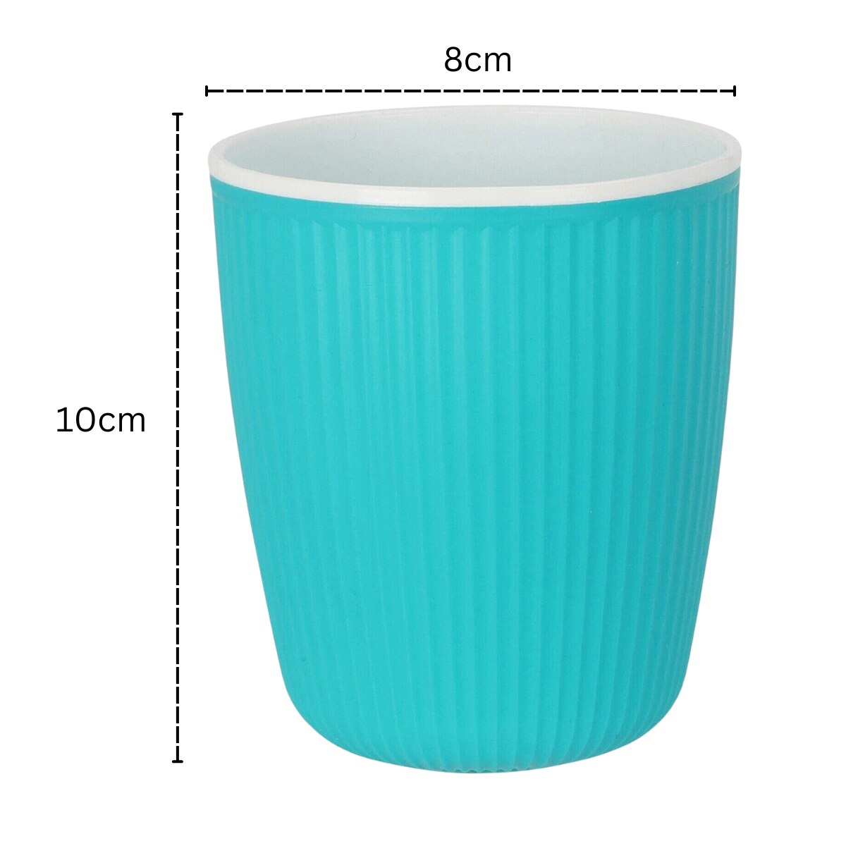 Set 4 Pahare plastic, Reutilizabile, 400ml, Multicolor, 10 x 8 cm - eMAG.ro