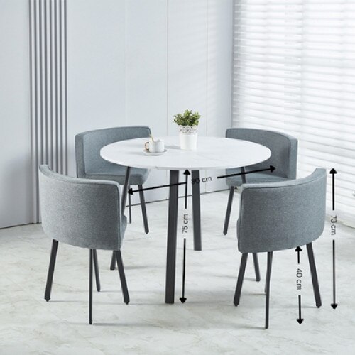 Set Masa Rotunda cu 4 Scaune KJT3375 - eMAG.ro