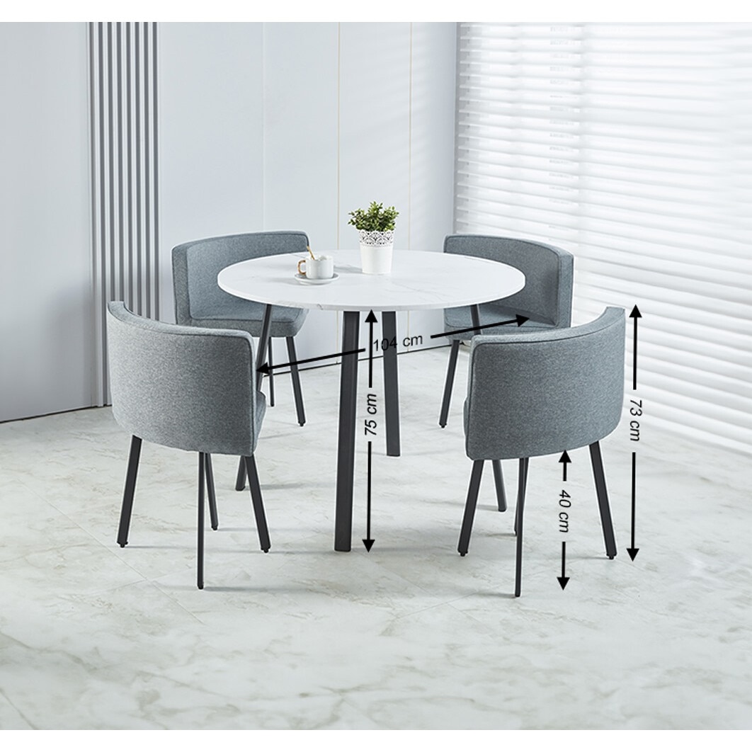 Set Masa Rotunda cu 4 Scaune KJT3375 - eMAG.ro