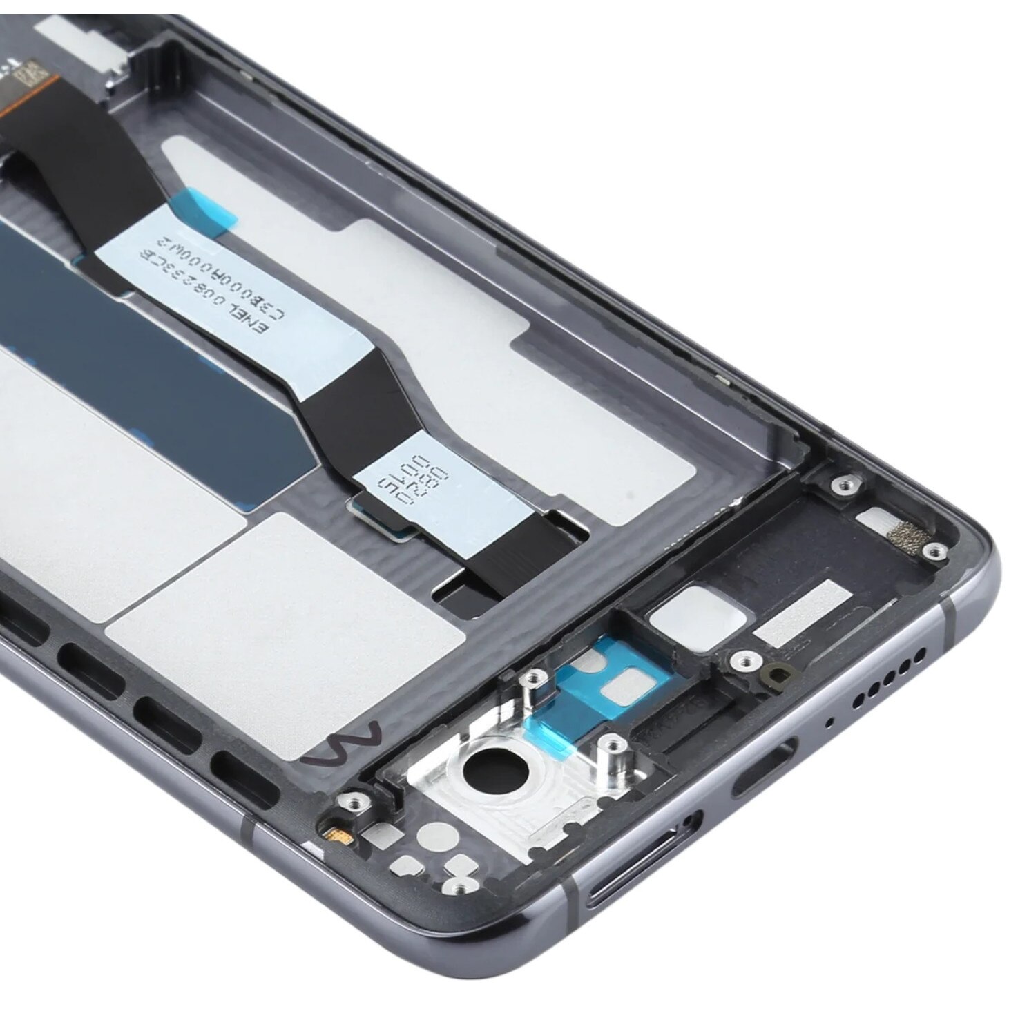 Display pentru Xiaomi Mi 10T Pro 5G, cu rama, Negru, LCD, Ecran Tactil ...