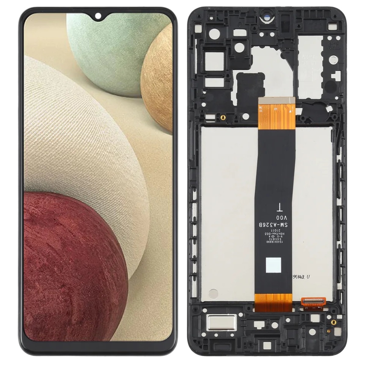 Display pentru Samsung Galaxy A32 5G (SM-A326), IPS, cu rama, Negru ...