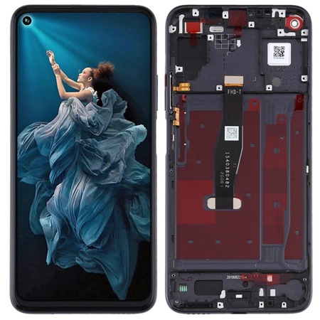 Display pentru Huawei Honor 20 Nova 5T YAL-L21, IPS, cu rama, Negru ...