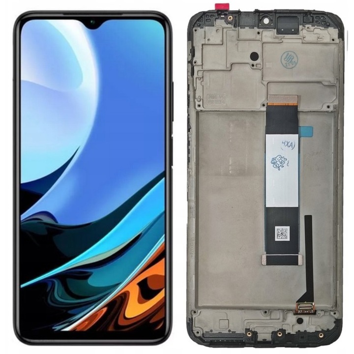 Display pentru Xiaomi Redmi 9T / Poco M3, LTPS, cu rama, Negru, LCD, Ecran Tactil, Best Quality ...