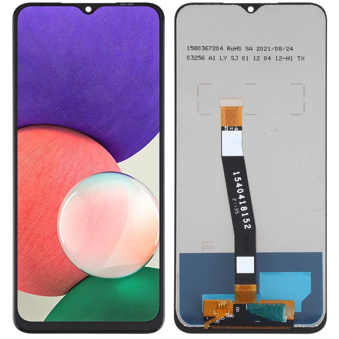 Display pentru Samsung Galaxy A22 5G (SM-A226B), IPS, Negru, LCD, Ecran ...