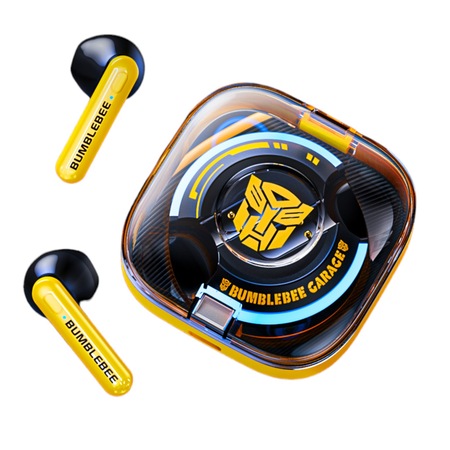 Casti de telefon true wireless bluetooth Transformers Garage, galben ...
