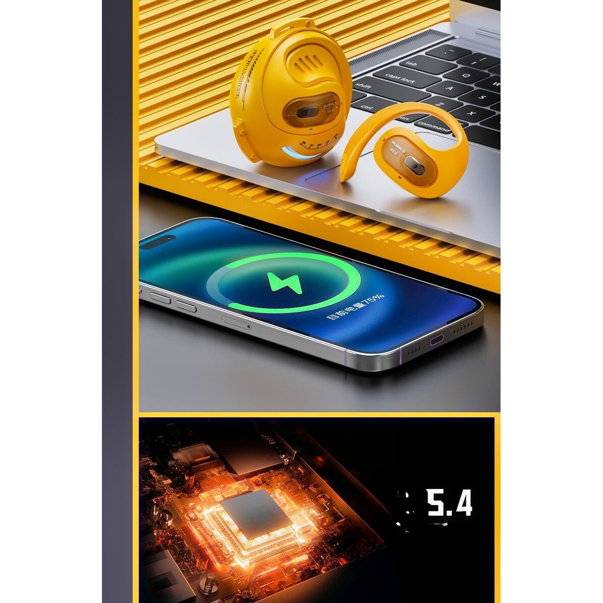 Casti de telefon wireless bluetooth Transformers Open Free - TF-T07 ...