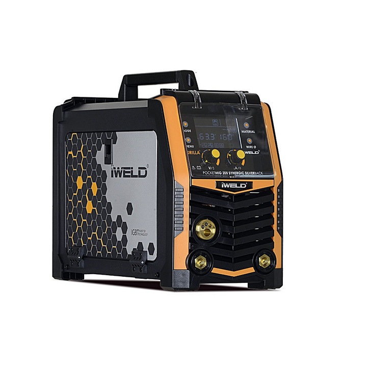 Aparat de sudura multifunctional POCKETMIG 205 SYNERGIC Silver Back ...