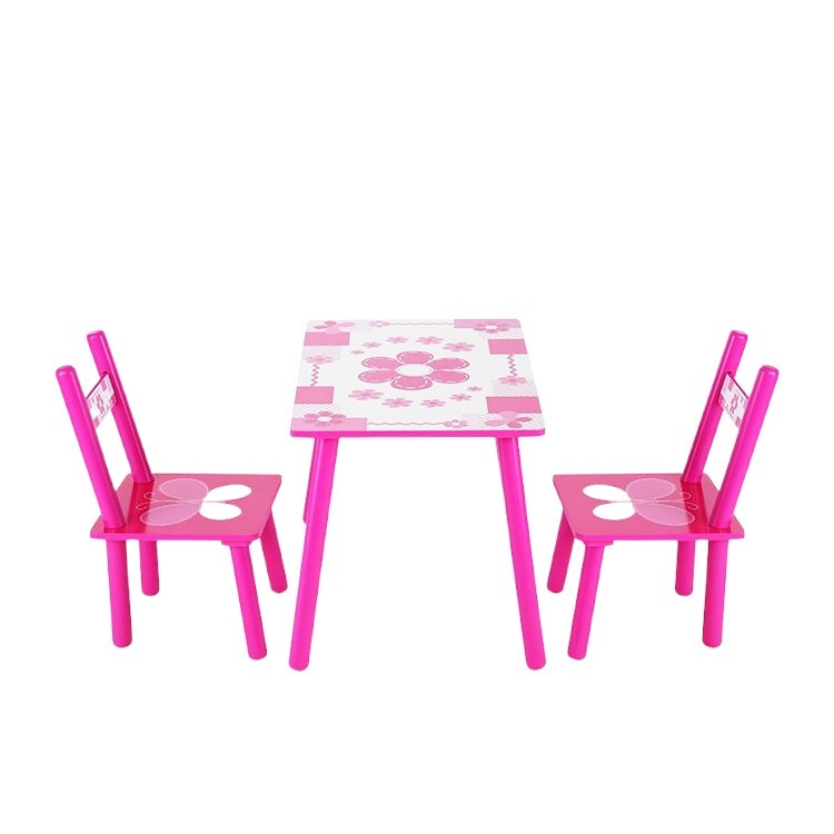 Masuta copii cu 2 scaune Fluture Floare - eMAG.ro