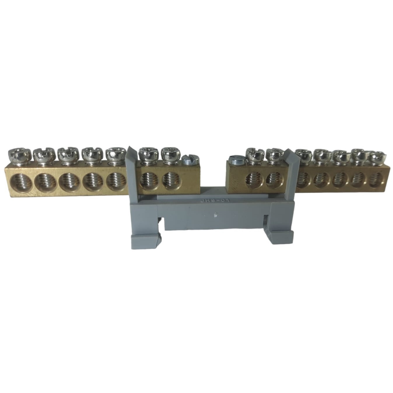 Clema dubla bloc terminal 2x7 gauri cu prindere pe sina DIN 35mm max ...