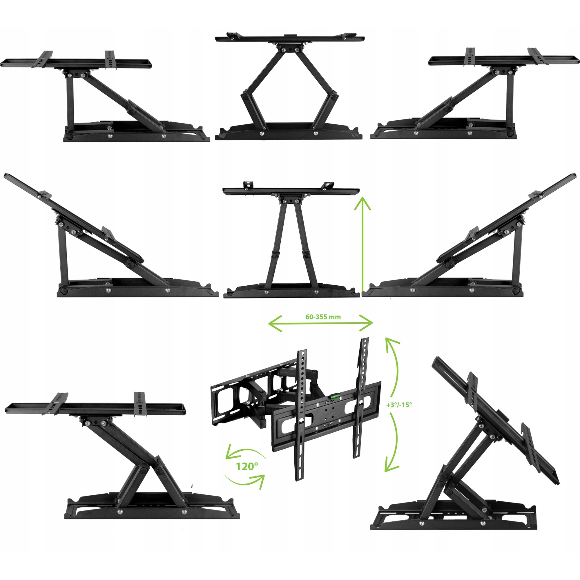 Suport TV Pivotant de Perete KG-1030 King Mount Texas, 32" - 71", 50KG ...
