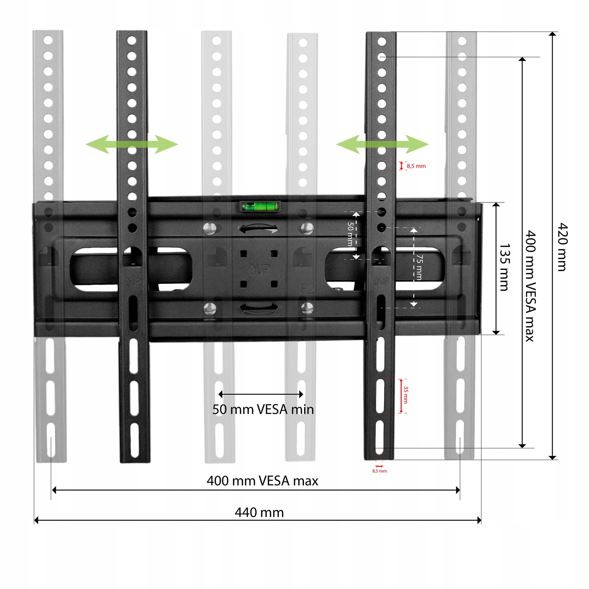 Suport TV Pivotant de Perete KG-1030 King Mount Texas, 32" - 71", 50KG ...