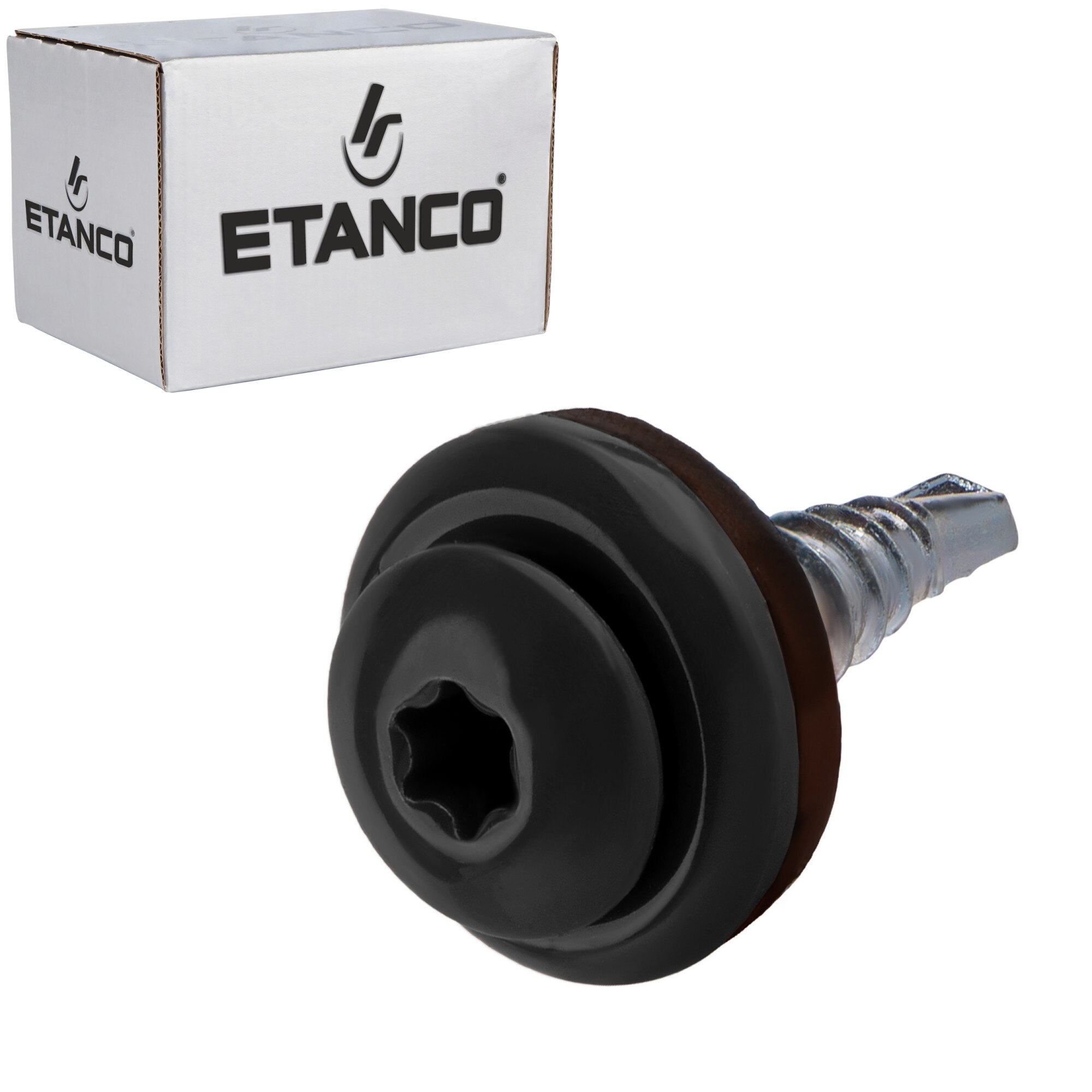 Set 250 Suruburi autoforante pentru tabla 4,8x20 mm RAL 9005, TORX, Etanco GTF 02P - eMAG.ro