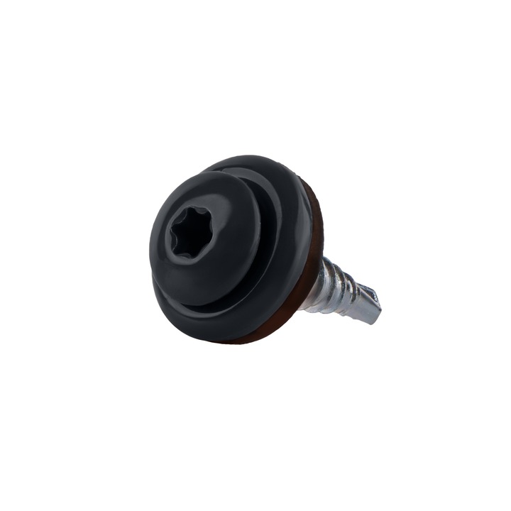 Set 250 Suruburi autoforante pentru tabla 4, 8x20 mm RAL 7016, TORX ...