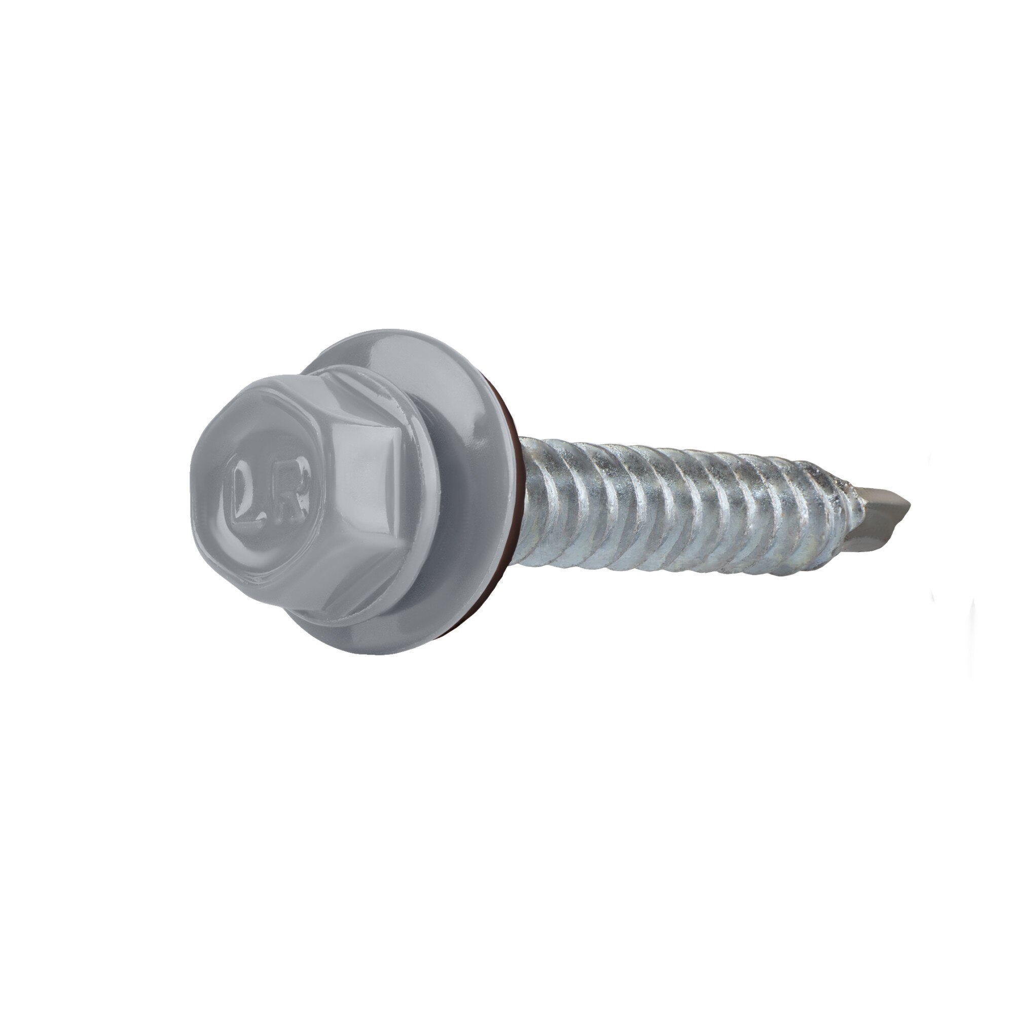 Set 100 Suruburi autoforante 6, 4x50 mm RAL 9006, pentru tabla si lemn ...