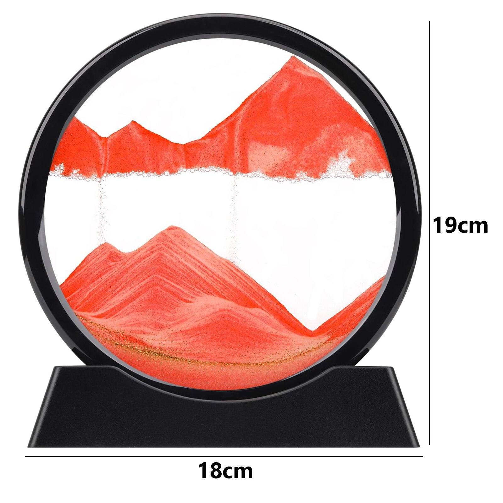 Obiect decorativ pentru birou cu efect 3D din nisip, Hggzeg, Masa ...