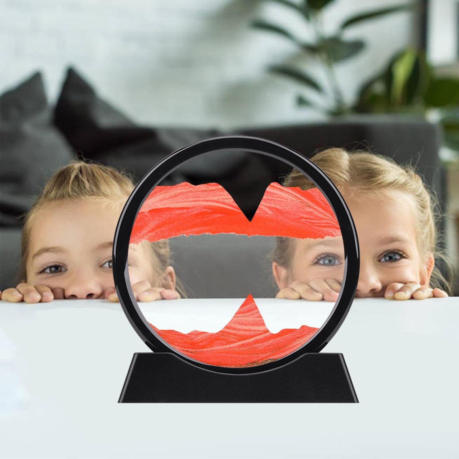 Obiect decorativ pentru birou cu efect 3D din nisip, Hggzeg, Masa ...